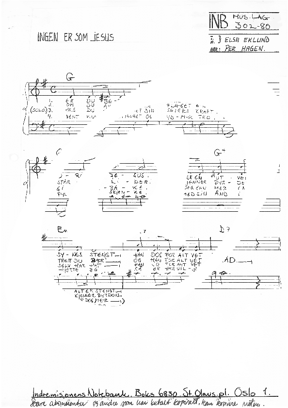 Ingen er som Jesus - ActaShop