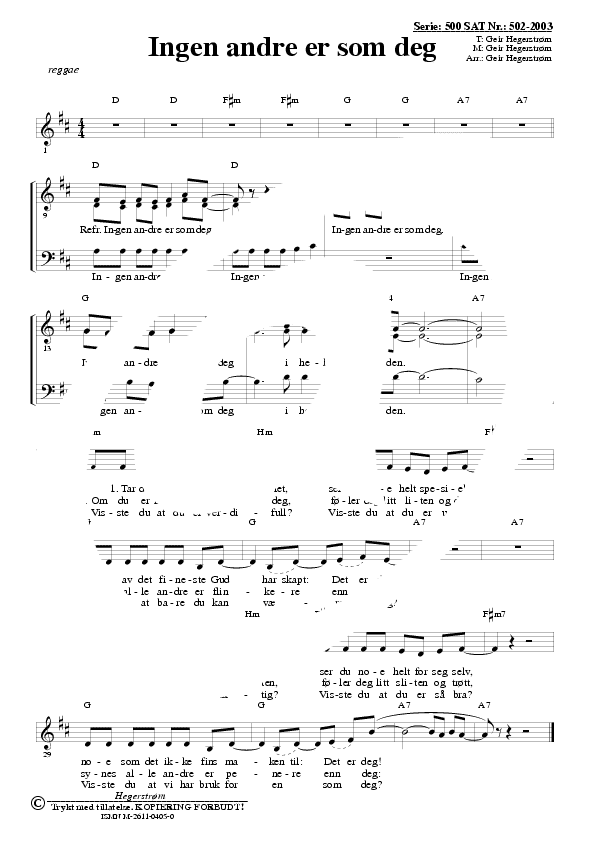 Ingen andre er som deg - ActaShop