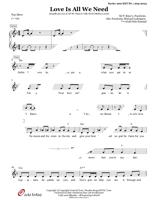 Love Is All We Need - ActaShop